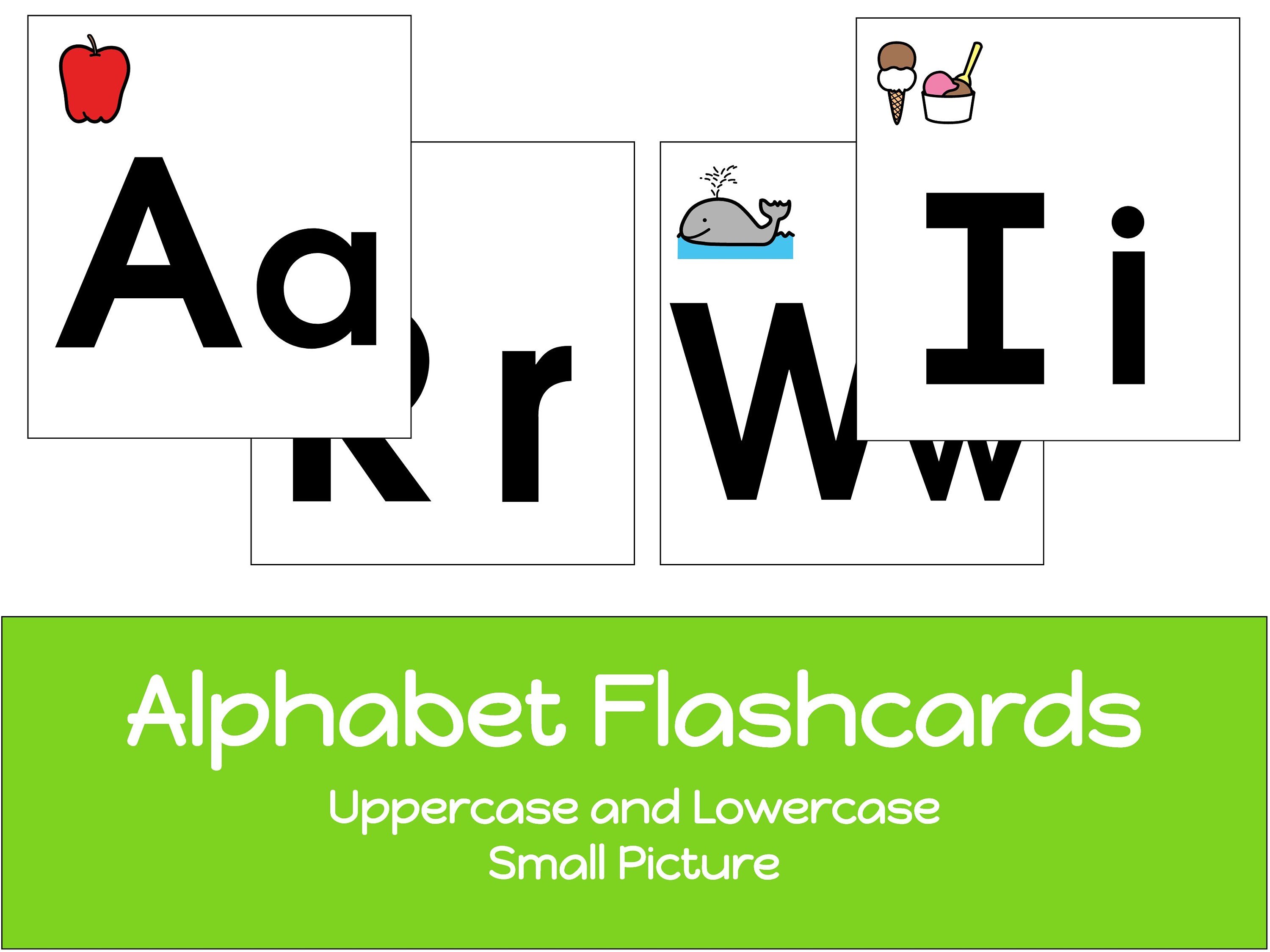 Educational Flashcards, Pre-k Kindergarten Grade School, Alphabet With ...