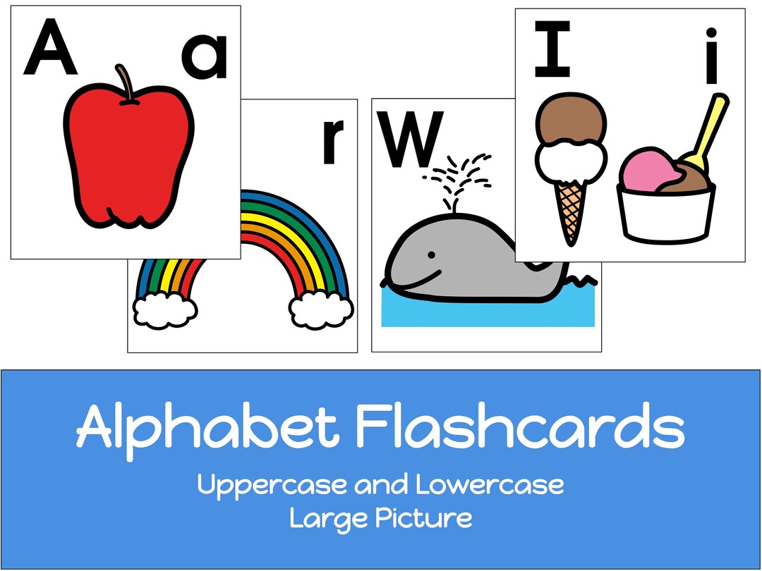Educational Flashcards, Pre-k - Kindergarten - Grade School, Alphabet ...