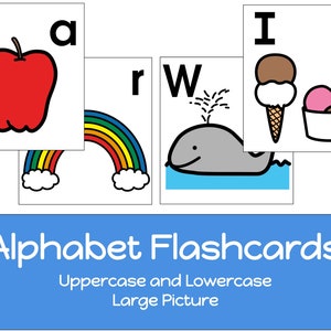 Educational Flashcards, Pre-k - Kindergarten - Grade School, Alphabet ...