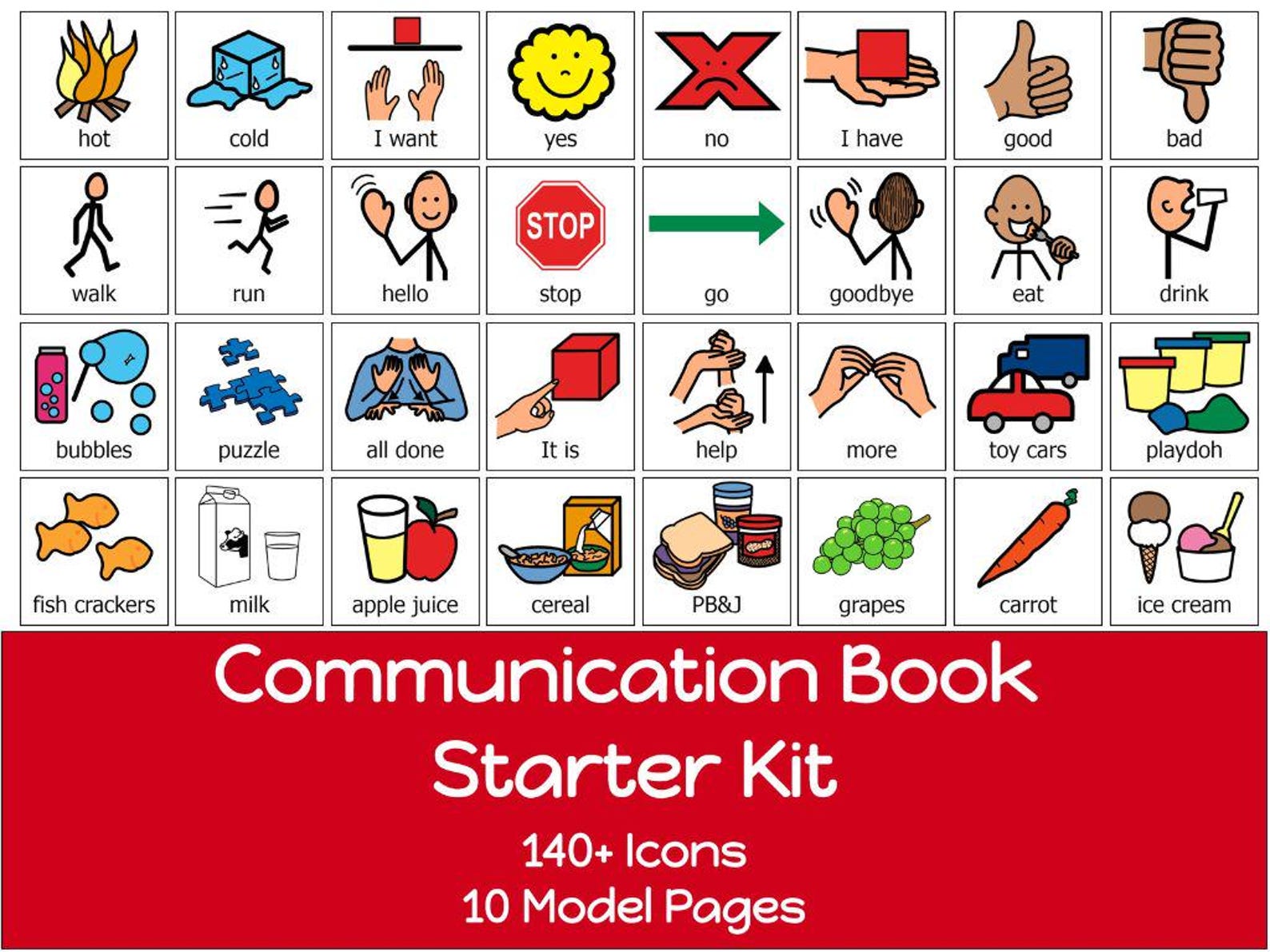 Picture Communication Book Starter Kit: Essential Tools for Non-verbal ...