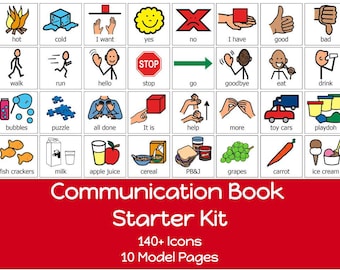 Picture Communication Board Keyring Cards | Communication Cards for Non ...