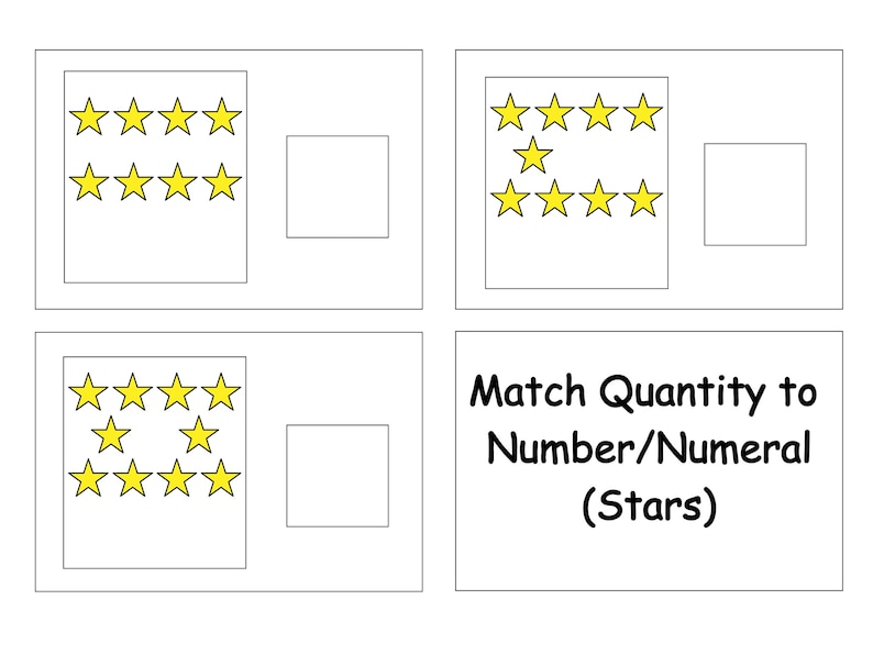 Matching Activity BUNDLE, Pre-k - Kindergarten - Grade School, Quantity ...