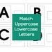 Matching Activity, Pre-k - Kindergarten - Grade School, Uppercase ...