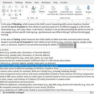Editable VB-MAPP Summary Template, Milestones, Barriers, and ...