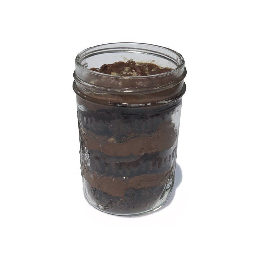 Sweet & Salty Snickers - Cupcakes in A Jar - Mollyandmia.com - Etsy