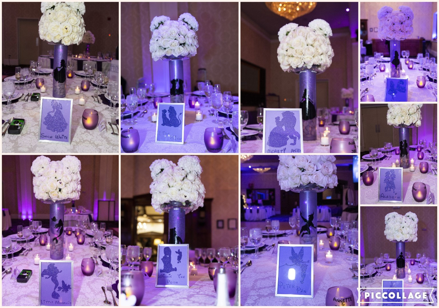Disney Princess Wedding Centerpieces