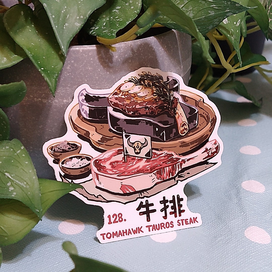 Tomahawk Tauros Steak Sticker - Etsy