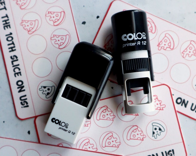 Loyalty Card Stamp Self Inking Logo Stamp for Punch Loyalty Card - Etsy ...