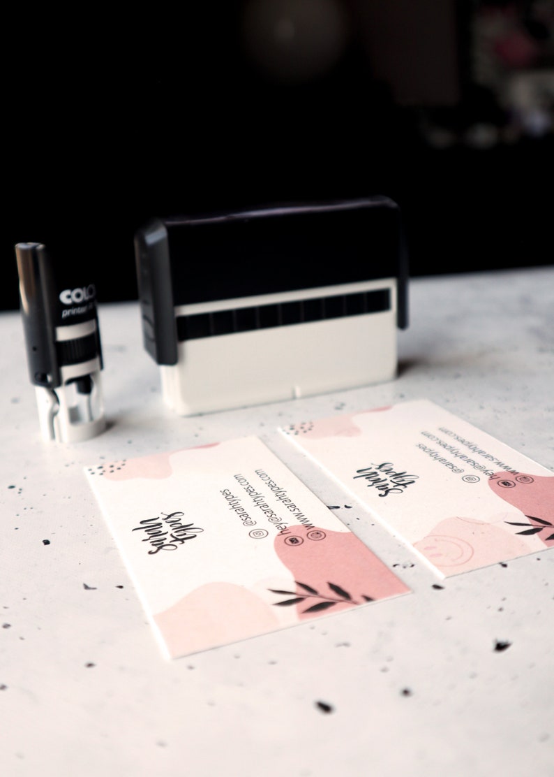 UV INK Self Inking Logo Stamp Black Light UV Light Rubber - Etsy