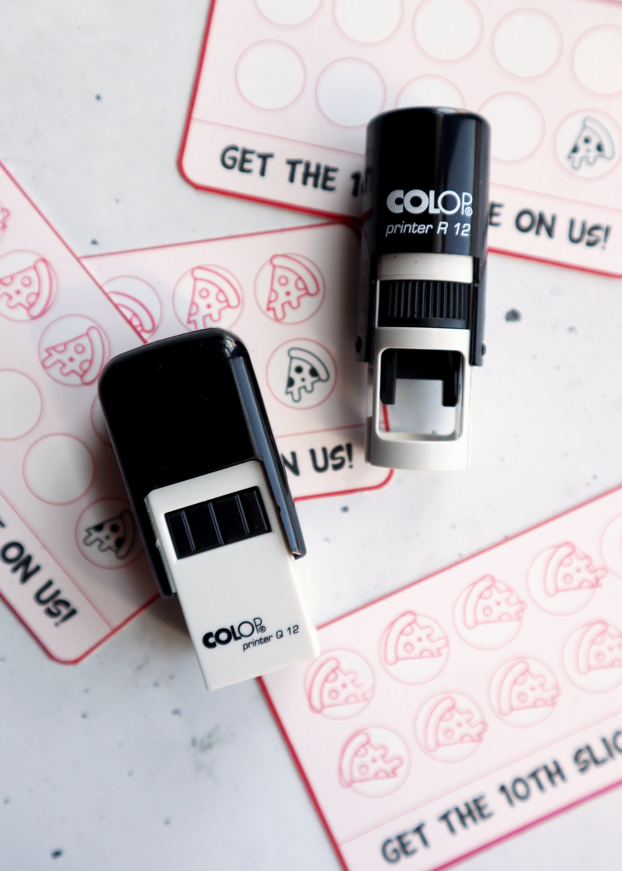 Loyalty Card Stamp Self Inking Logo Stamp for Punch Loyalty - Etsy Canada