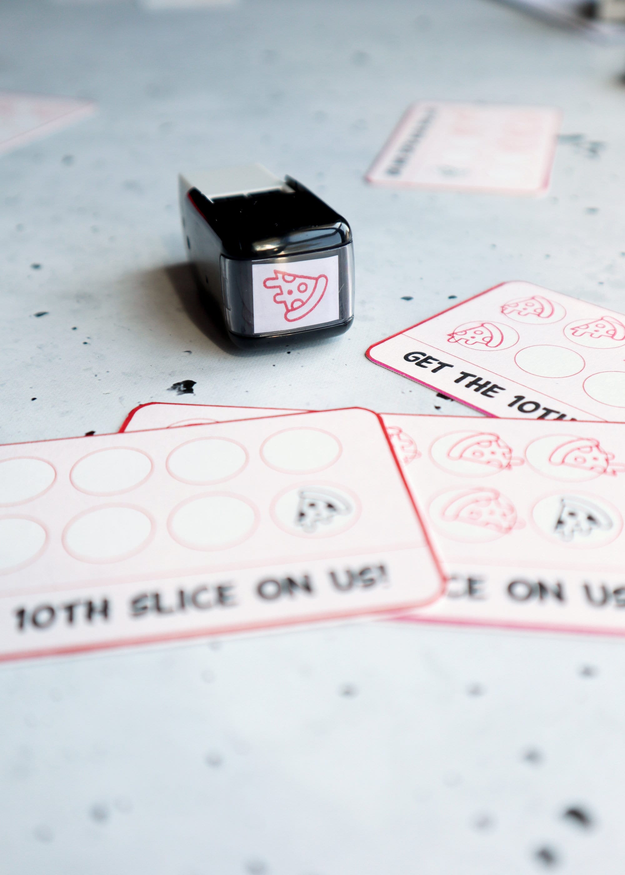 Loyalty Card Stamp Self Inking Logo Stamp for Punch Loyalty - Etsy Canada