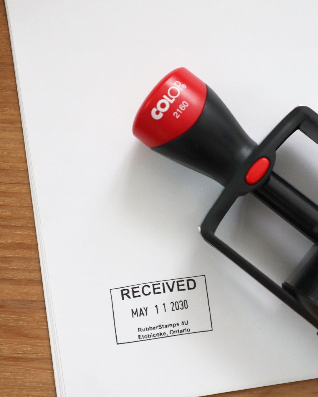 Received Dater Self Inking Stamp for Dating and Receiving Paper Work - Etsy