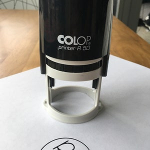 UV Ink Self-inking Logo Stamp - Black Light Rubber Stamp - Etsy