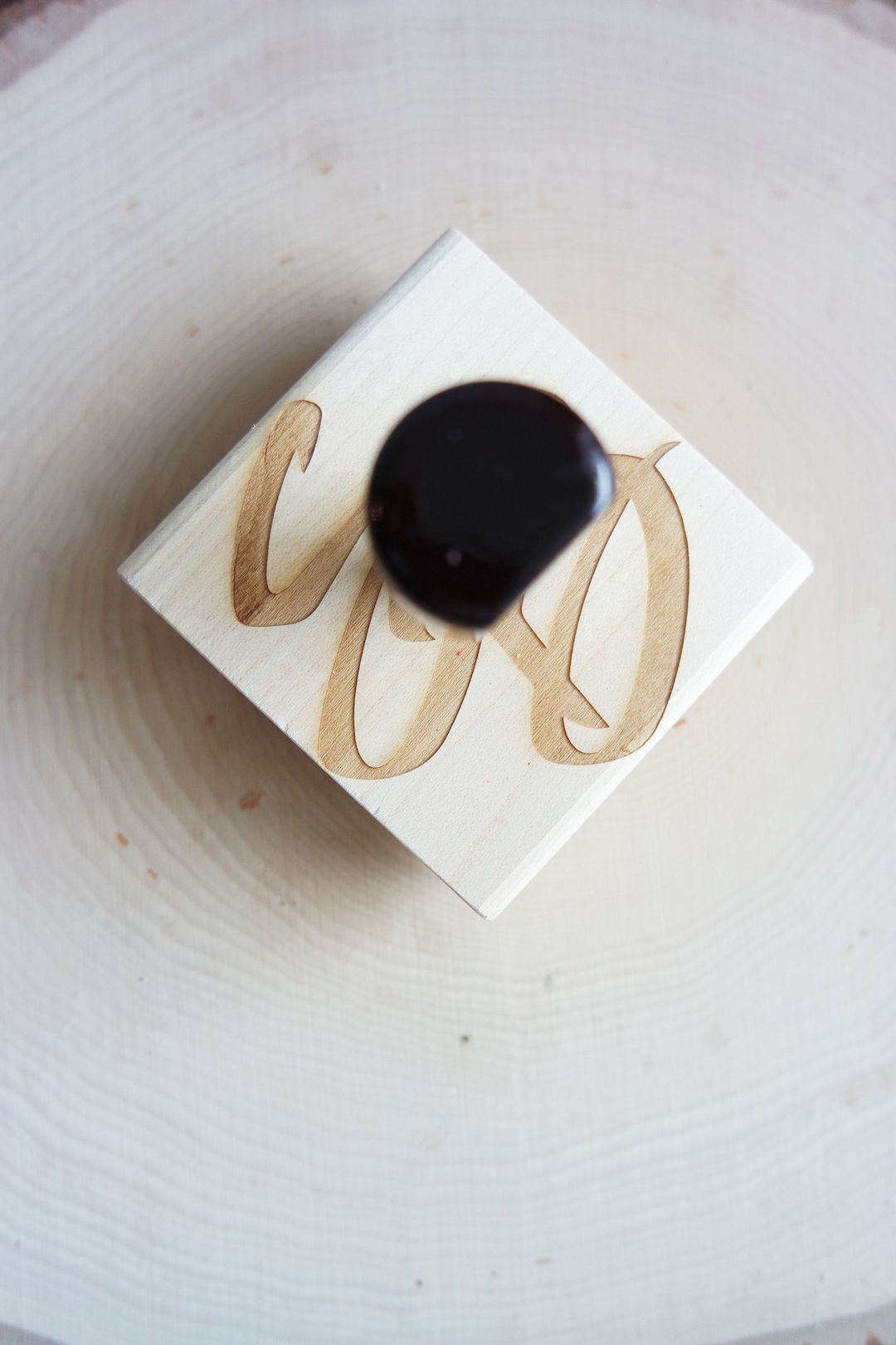 Custom Logo Rubber Stamp: Wood Stamp for Business - Etsy