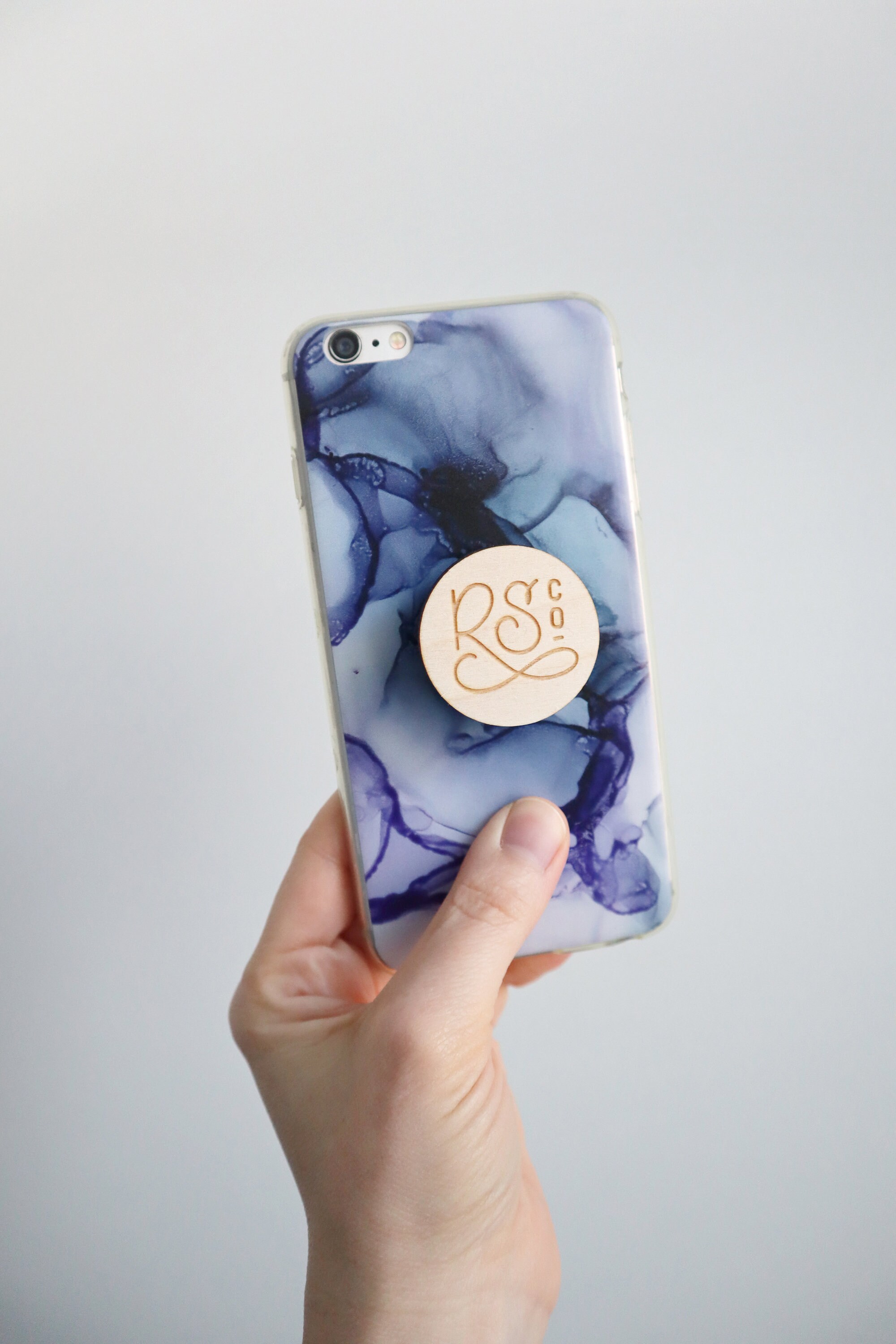 Custom Logo Pop socket Customized wood pop socket Wood | Etsy