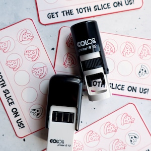 Loyalty Card Stamp - Self Inking Logo Stamp for Punch Loyalty Card - Etsy