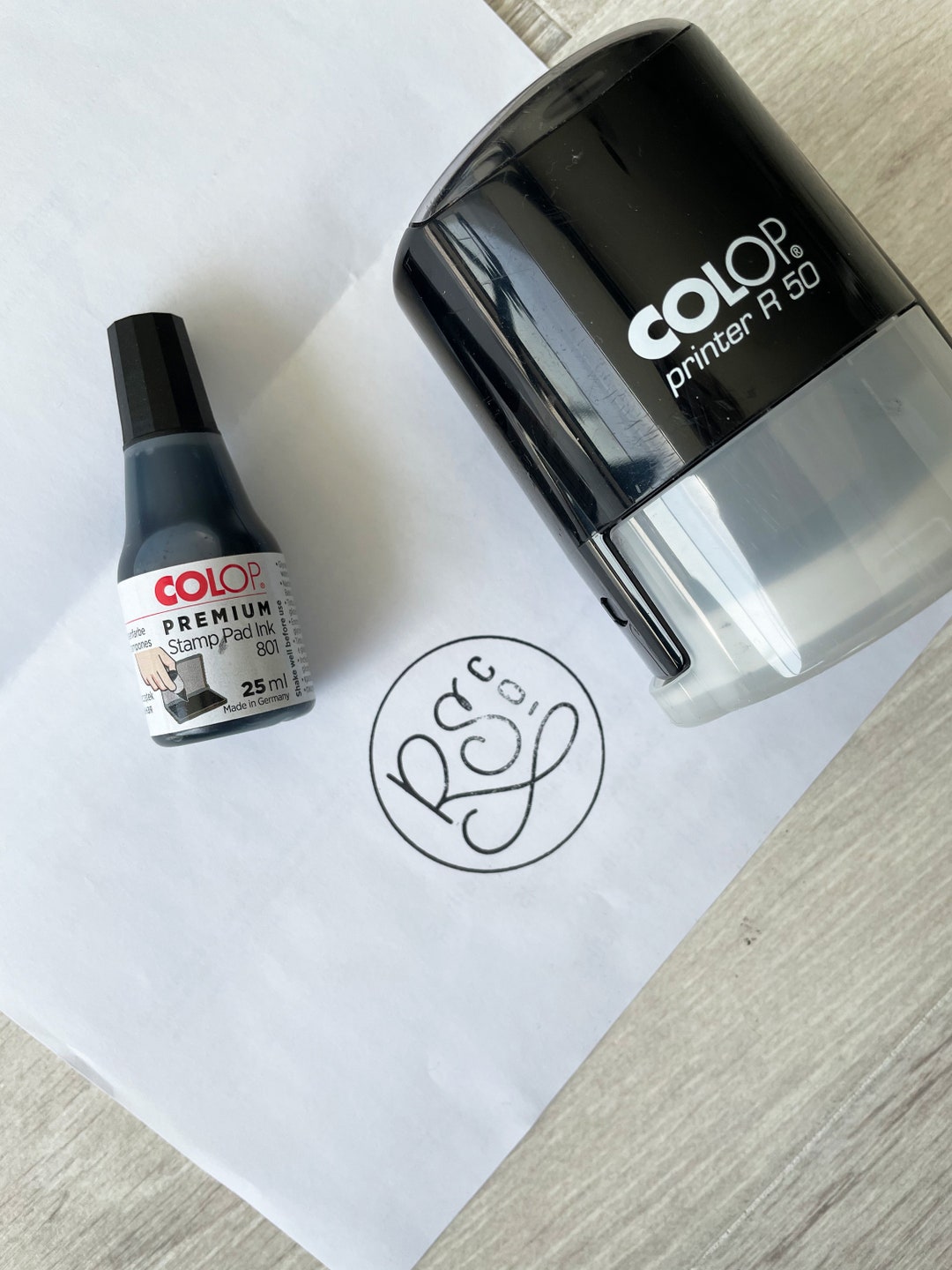 Colop Stamp Pad Ink Refill: Water Based, 25 Ml - Etsy