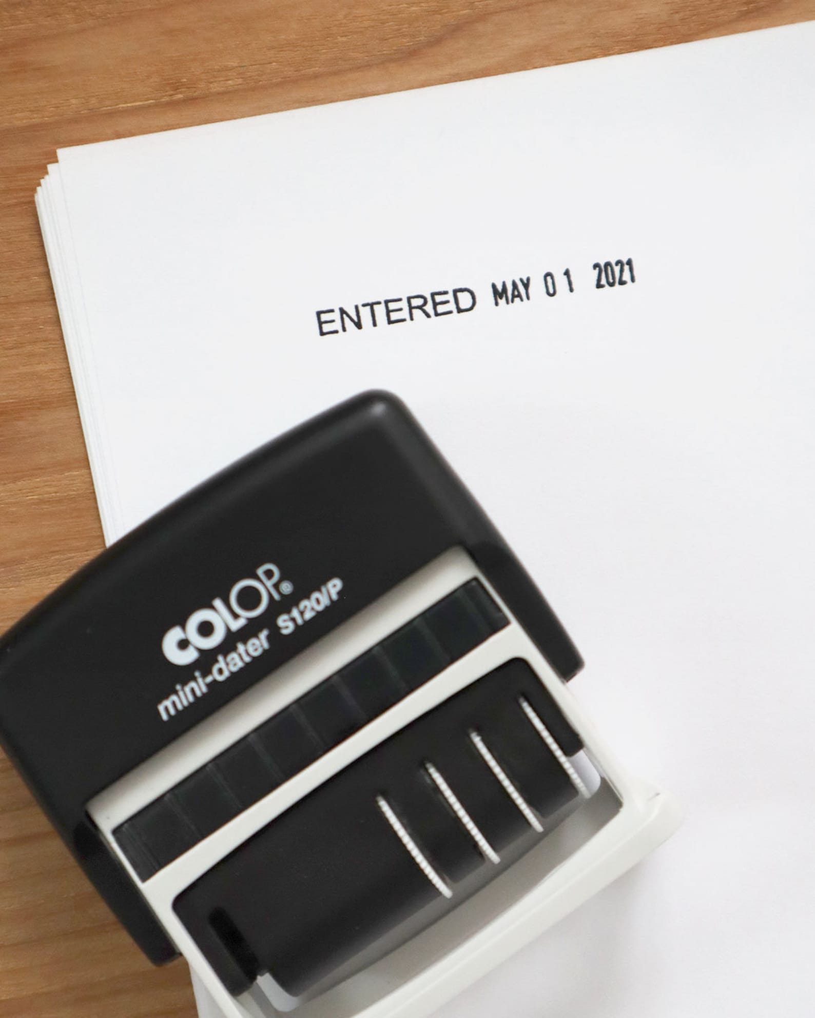 Entered Date Self Inking Stamp for Dating Entries - Etsy