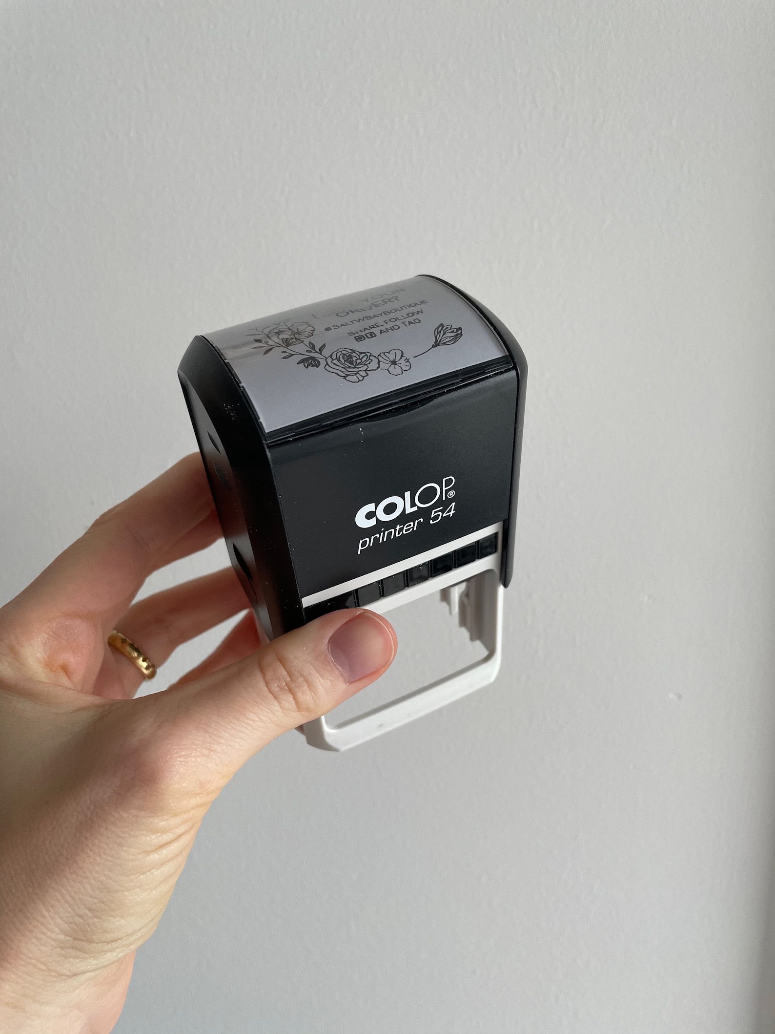 UV Ink Self-inking Logo Stamp - Black Light Rubber Stamp - Etsy