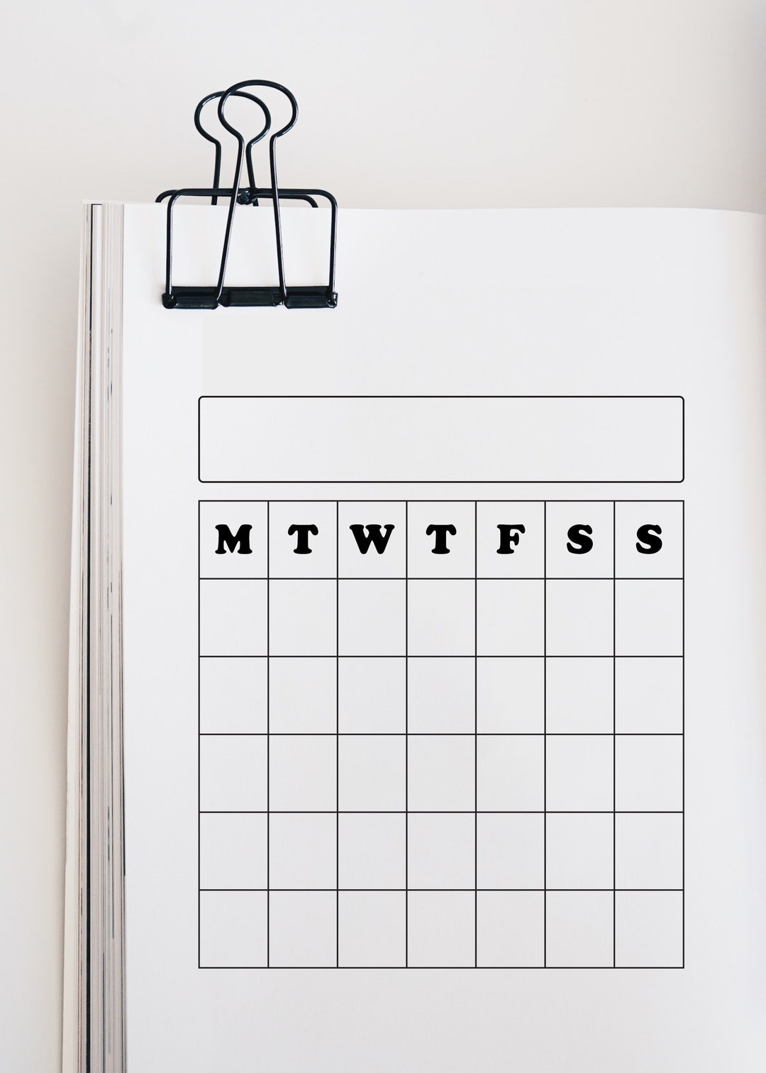 Habit Tracker Stamp Monthly Habit Tracker Rubber Stamp for Bullet ...