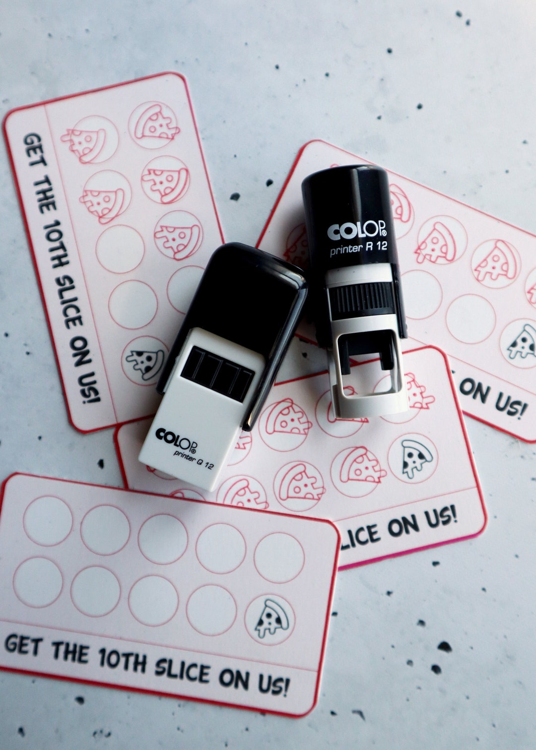 Loyalty Card Stamp - Self Inking Logo Stamp for Punch Loyalty Card ...