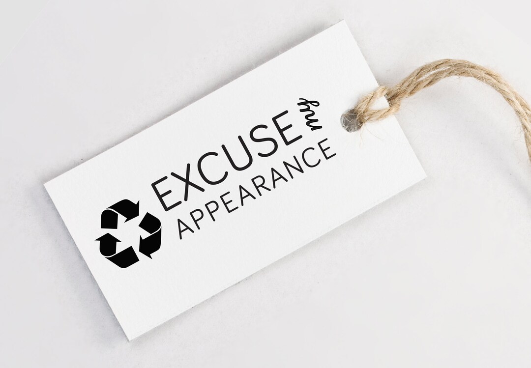 Excuse My Appearance Upcycled Recycled Packaging Stamp - Zero Waste ...