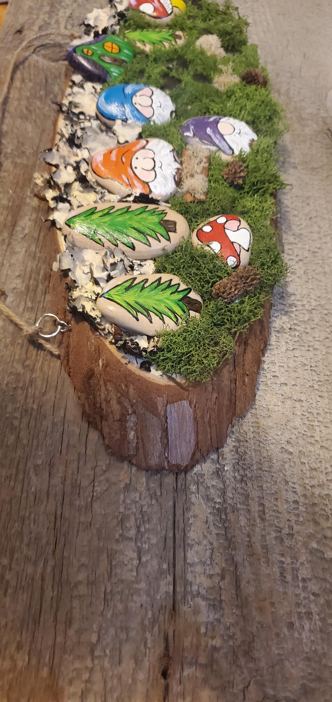 Whimsical Gnomes Wood Hand Painted River Rocks - Etsy