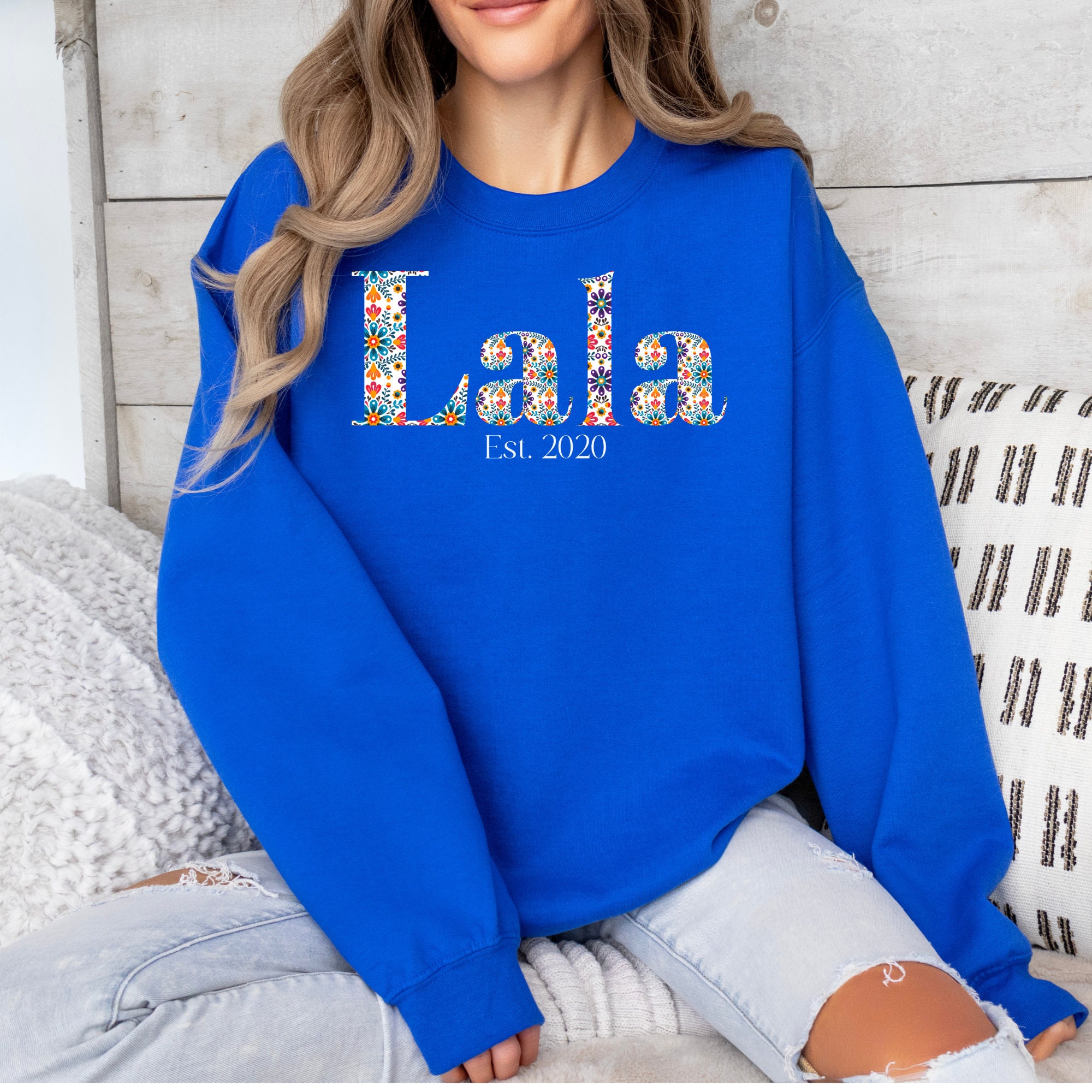Custom Lala Sweatshirt, Lala Gifts, Mothers Day Gift for Lala, Personalized Gifts, Pregnancy ...