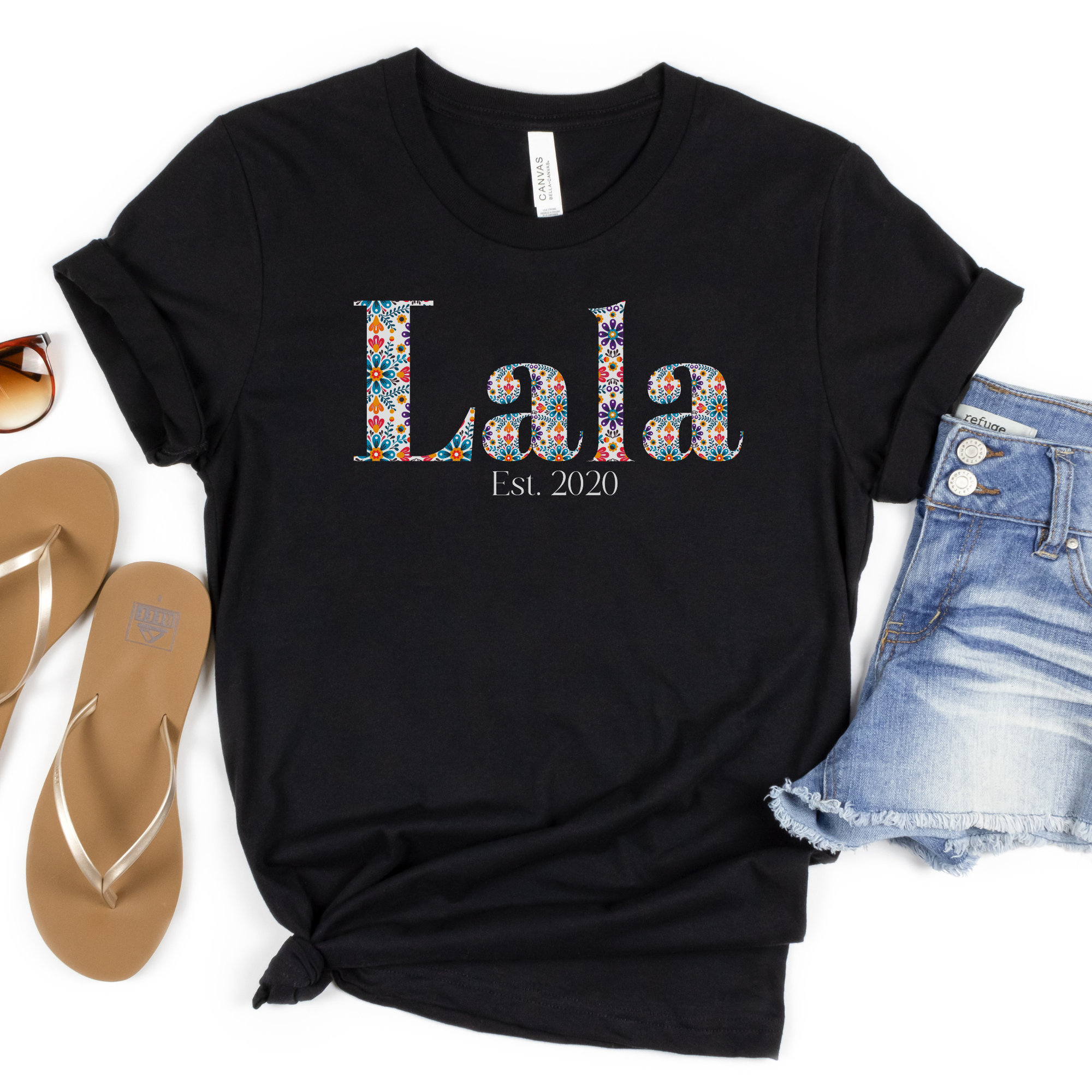 Floral Lala Shirt, Custom Lala Gifts, Mothers Day Gift for Lala ...