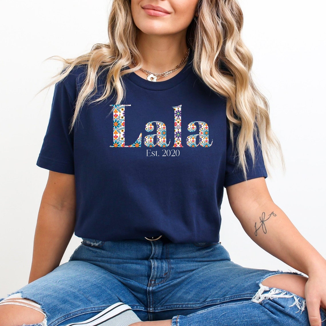 Floral Lala Shirt, Custom Lala Gifts, Mothers Day Gift for Lala ...