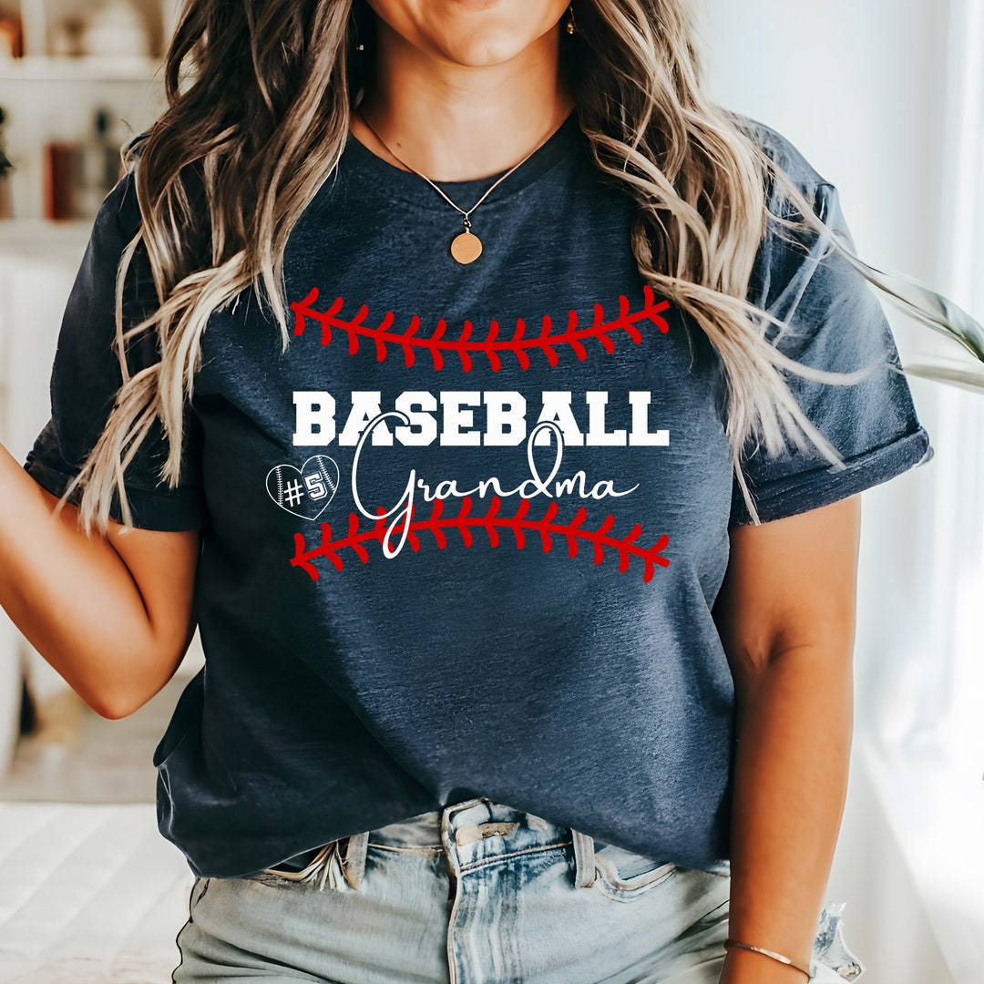 Custom Baseball Grandma Shirt, Grandma Baseball Shirt, Mothers Day Gift ...