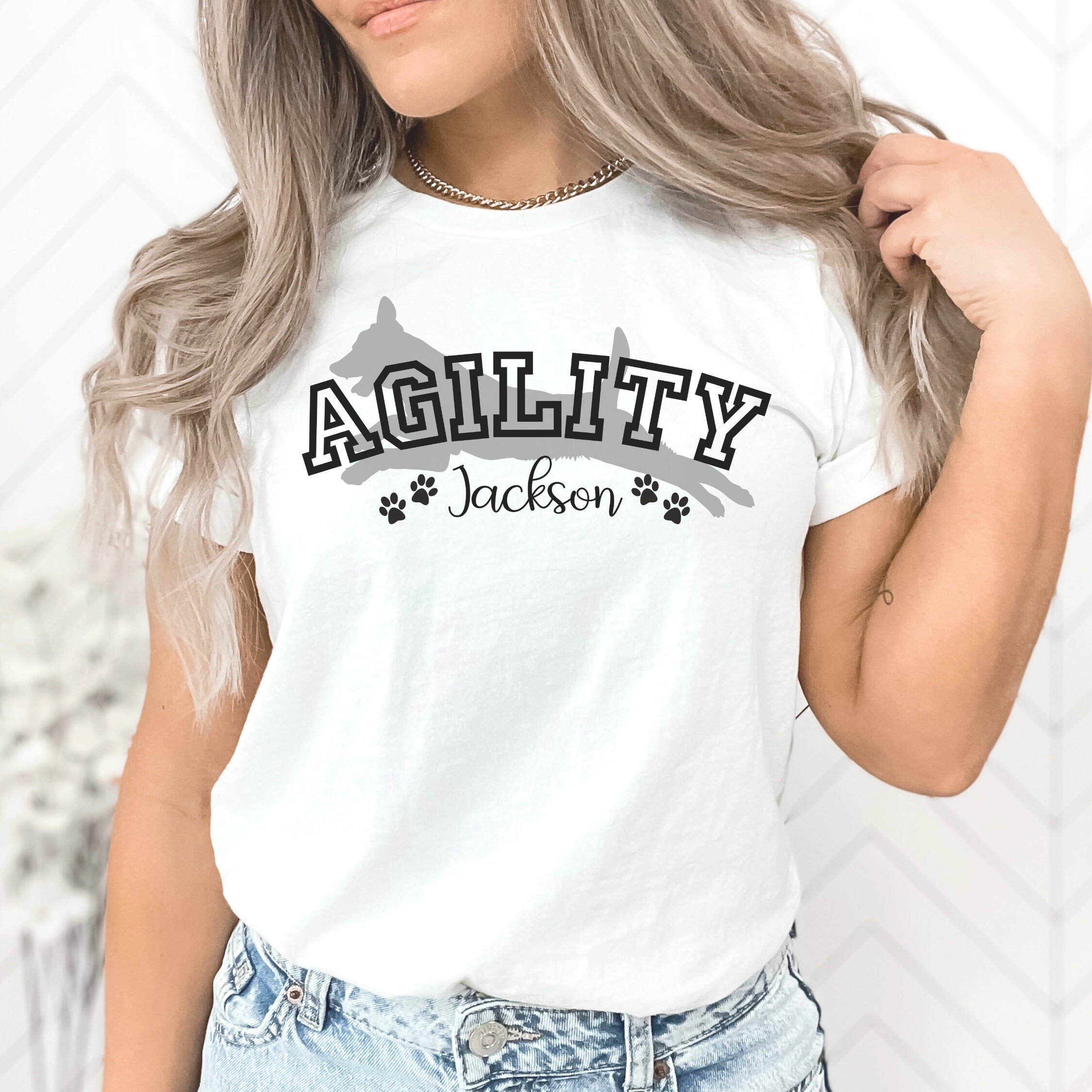 Personalized Dog Agility Shirt Agility Dog Shirt Agility Dog - Etsy