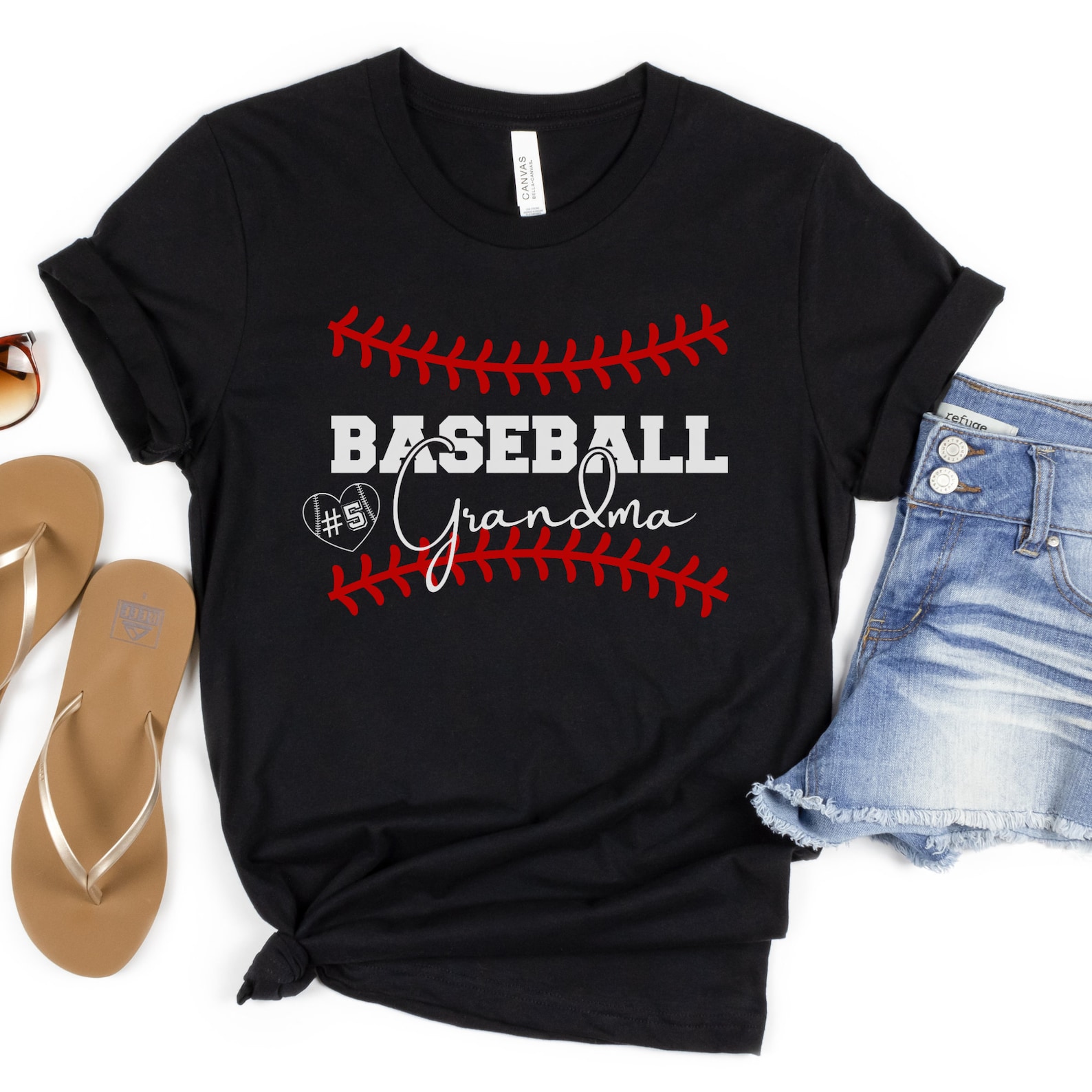 Custom Baseball Grandma Shirt, Grandma Baseball Shirt, Mothers Day Gift ...