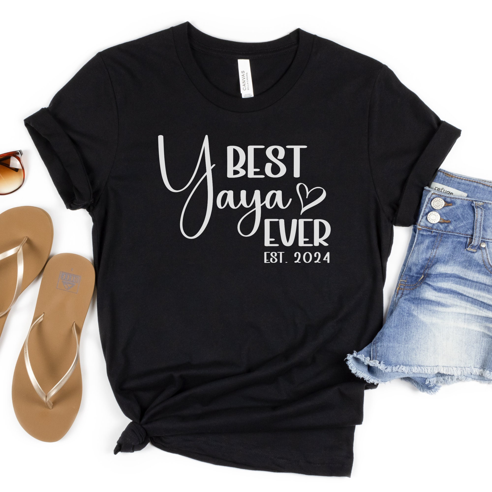 Best Yaya Ever Shirt, Yaya Gifts, Custom Yaya Shirt, Mothers Day Gift ...