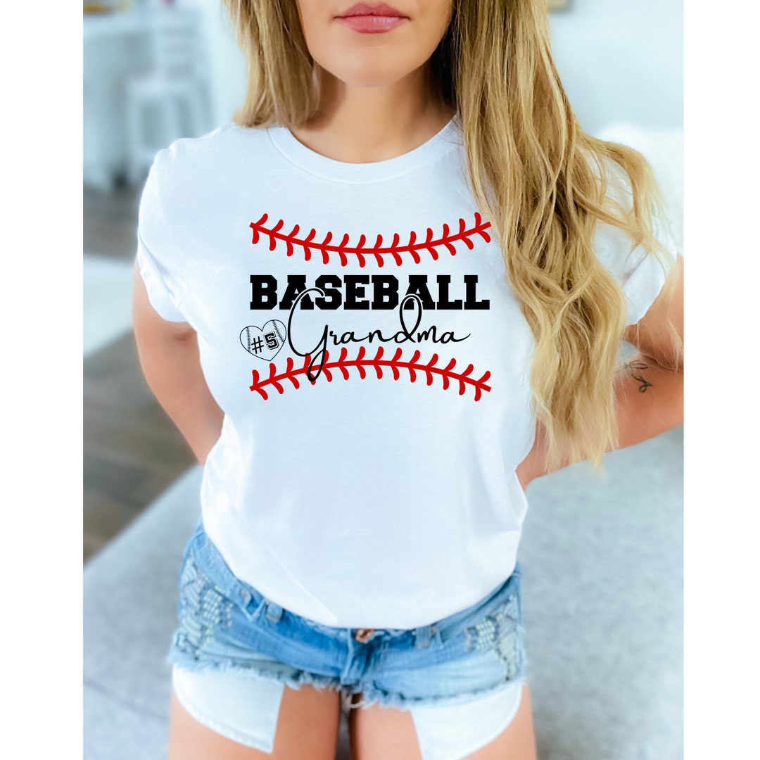 Custom Baseball Grandma Shirt, Grandma Baseball Shirt, Mothers Day Gift ...