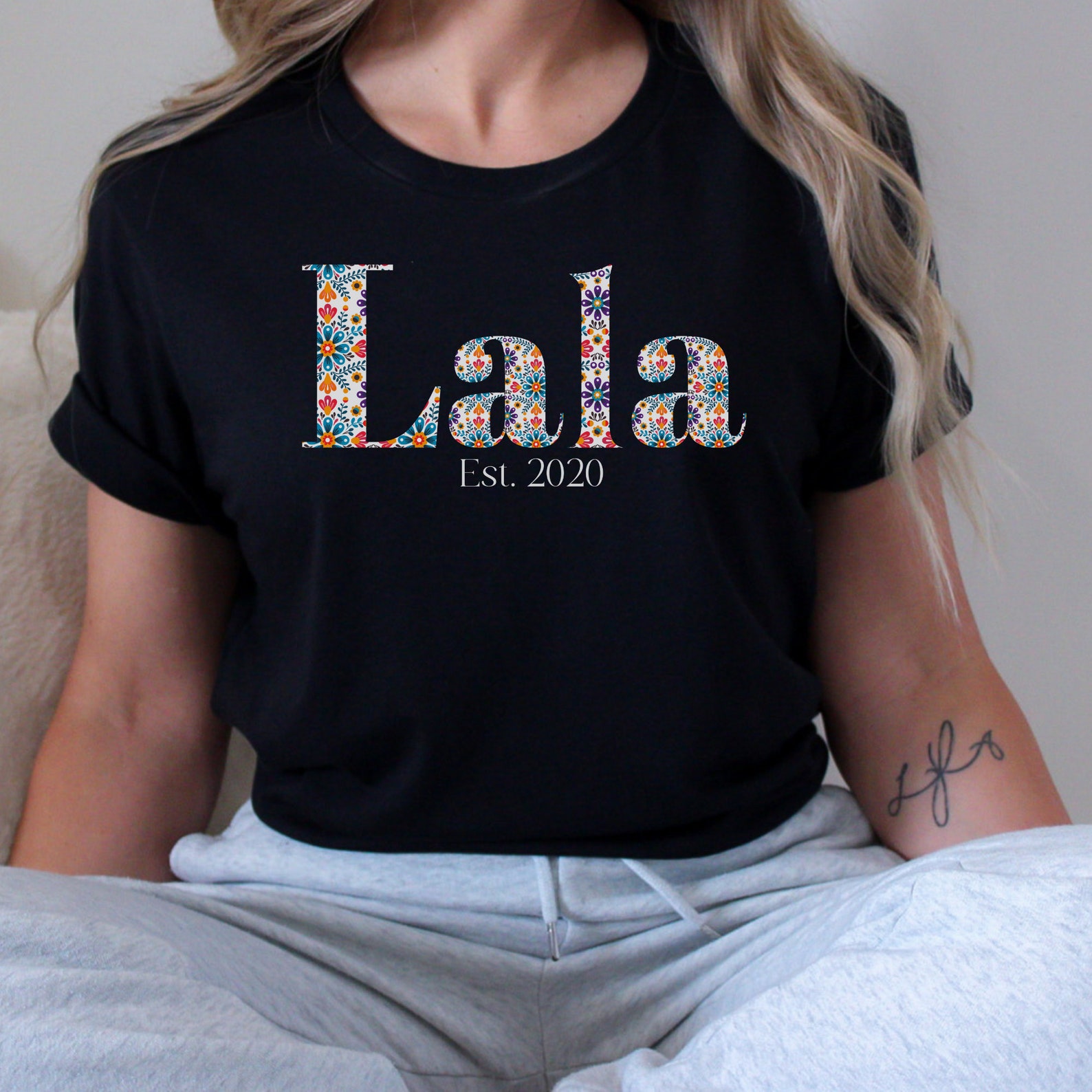 Floral Lala Shirt, Custom Lala Gifts, Mothers Day Gift for Lala, Holiday Gift for Lala, Lala ...