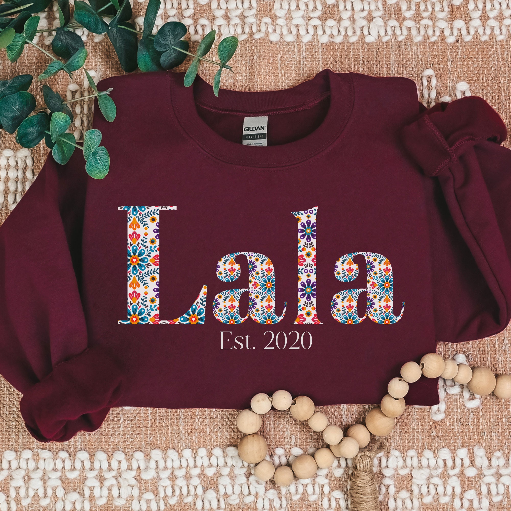 Custom Lala Sweatshirt, Lala Gifts, Mothers Day Gift for Lala, Personalized Gifts, Pregnancy ...