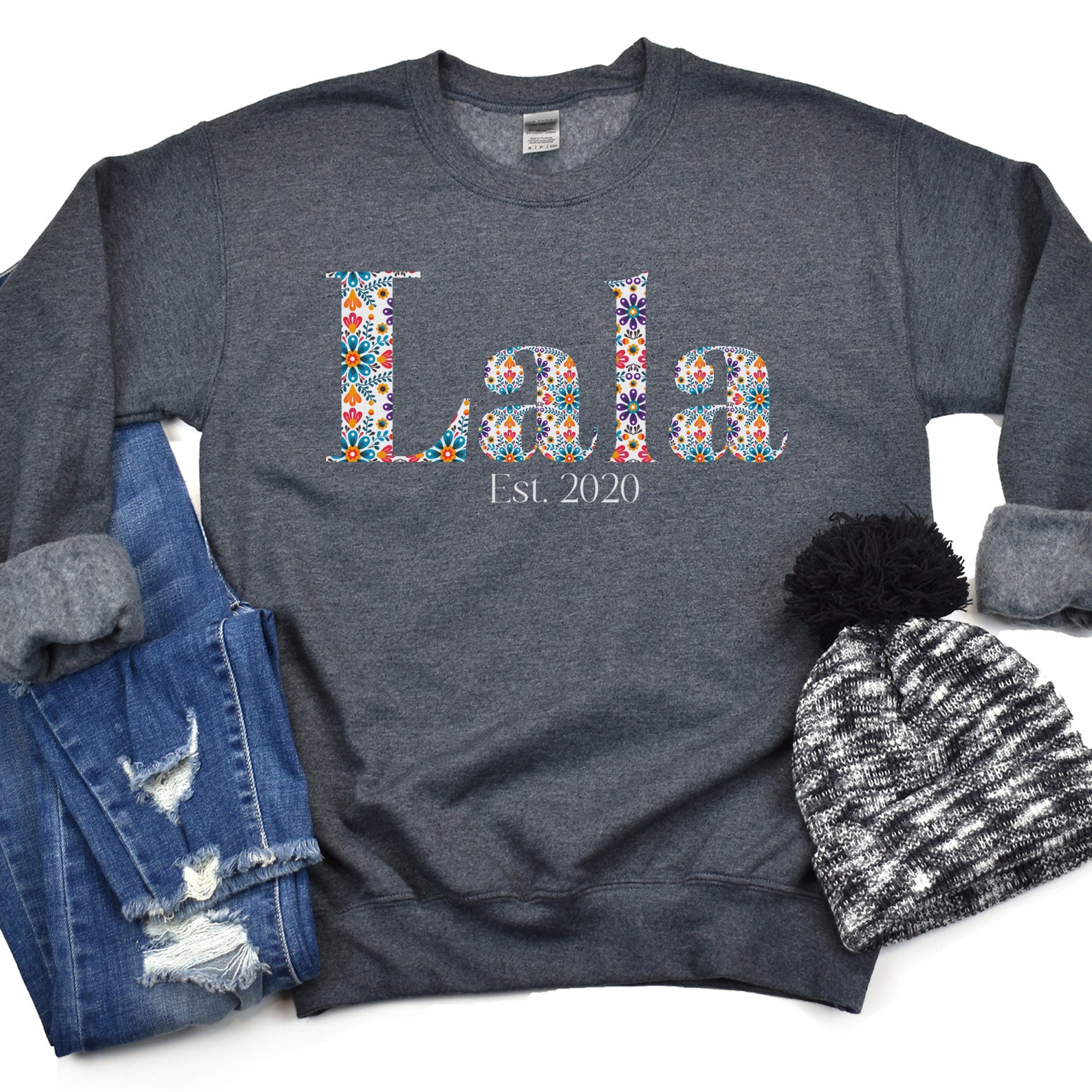 Custom Lala Sweatshirt, Lala Gifts, Mothers Day Gift for Lala, Personalized Gifts, Pregnancy ...