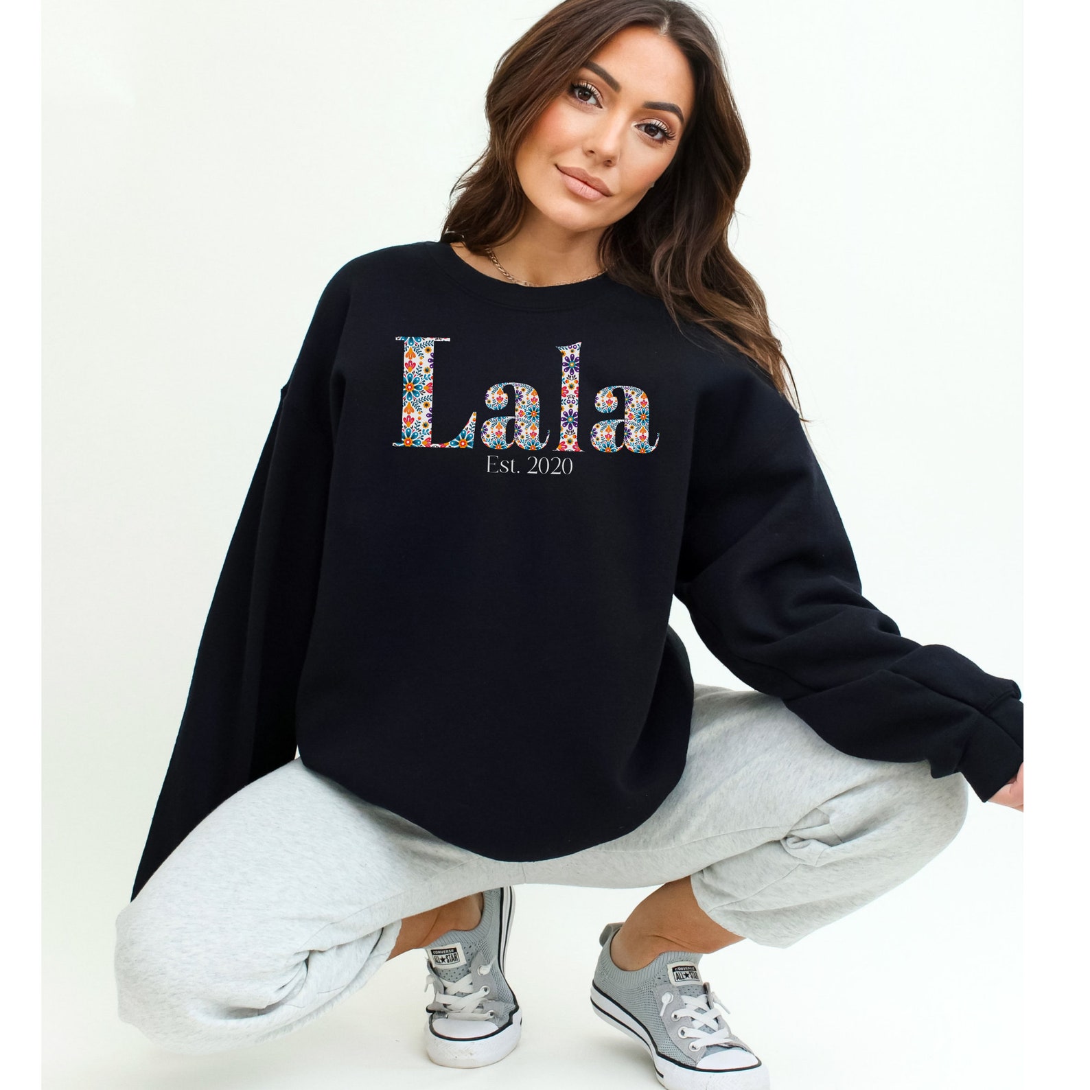 Custom Lala Sweatshirt, Lala Gifts, Mothers Day Gift for Lala, Personalized Gifts, Pregnancy ...
