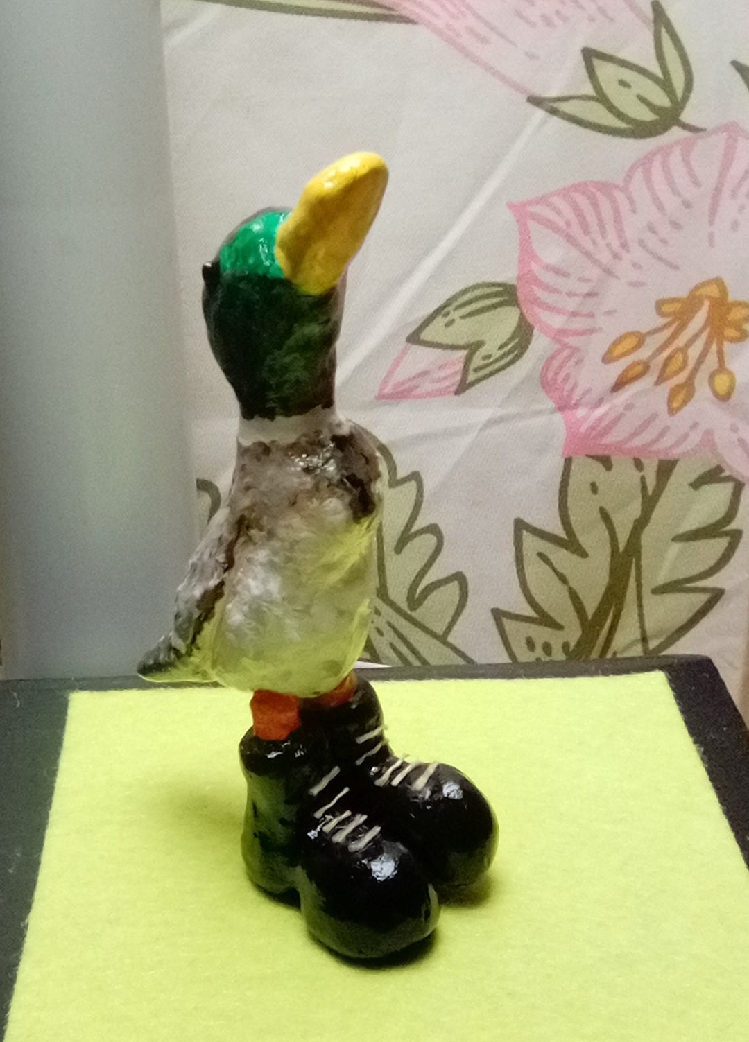 Hand Sculpted drake's New Boots Clay Duck Figurine - Etsy