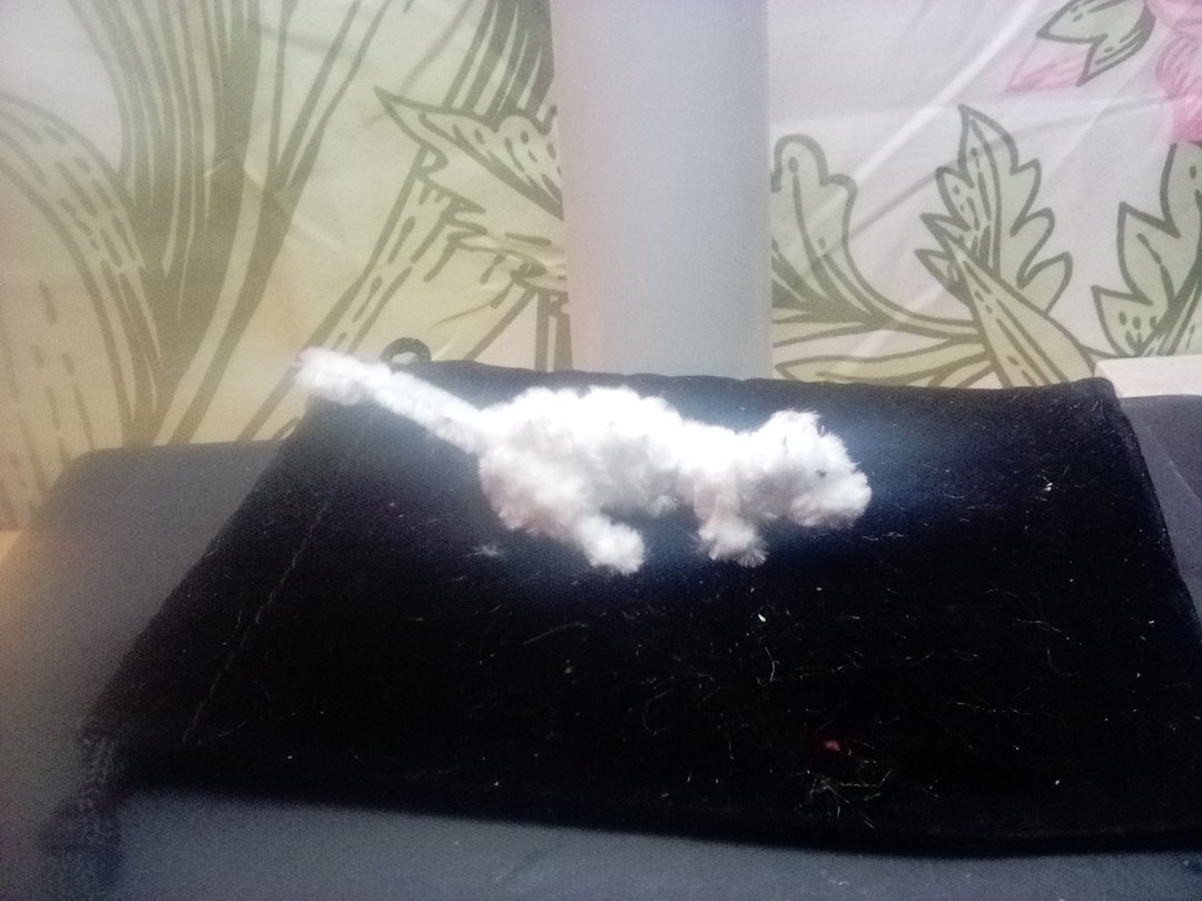 Felt Small Pipe Cleaner White Ferret - Etsy
