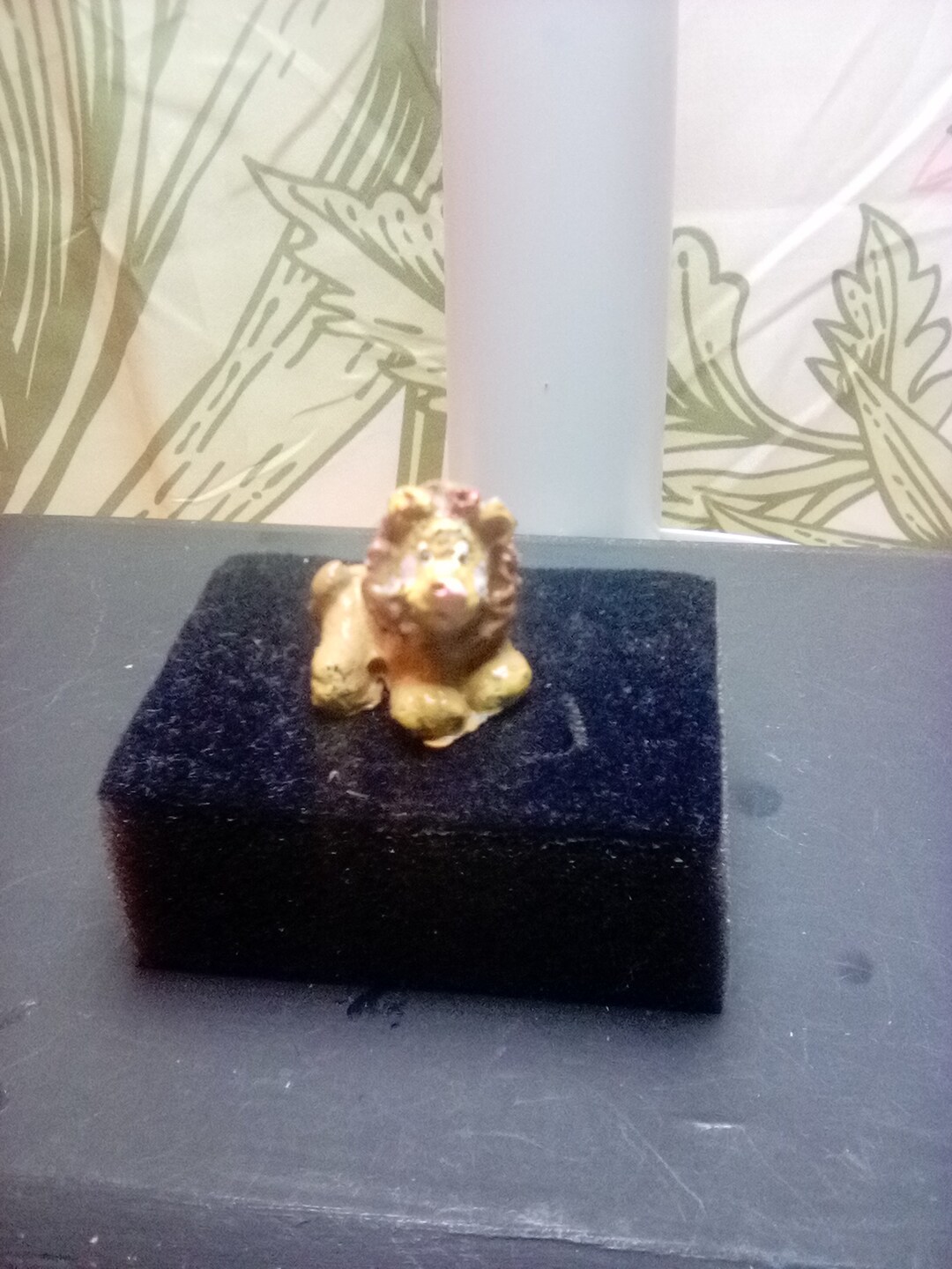 Hand Sculpted/ Painted Miniature Lion Resin Figurine - Etsy