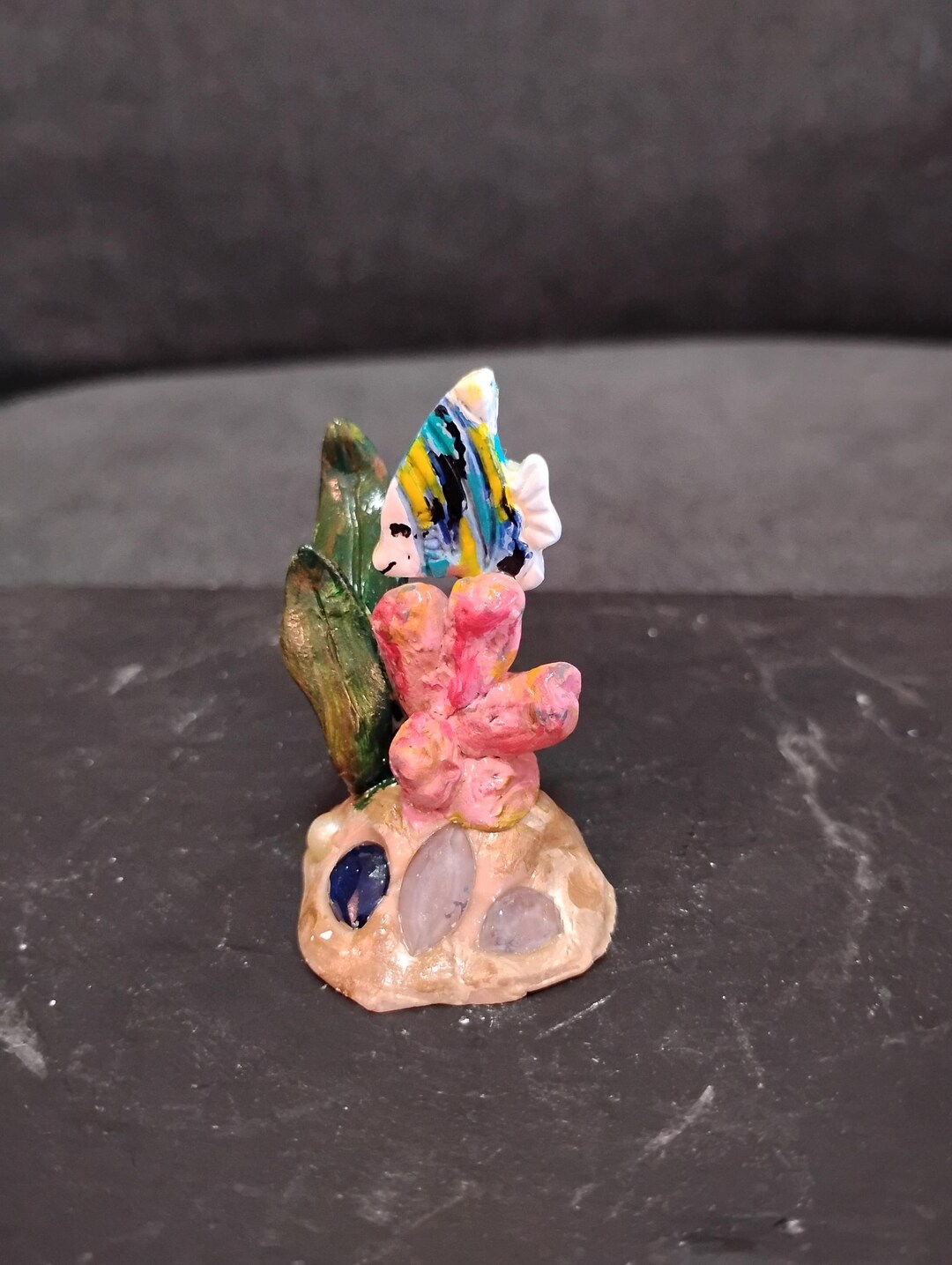 Miniature Clay Coral Reef: Hand Sculpted Aquatic Scene. - Etsy
