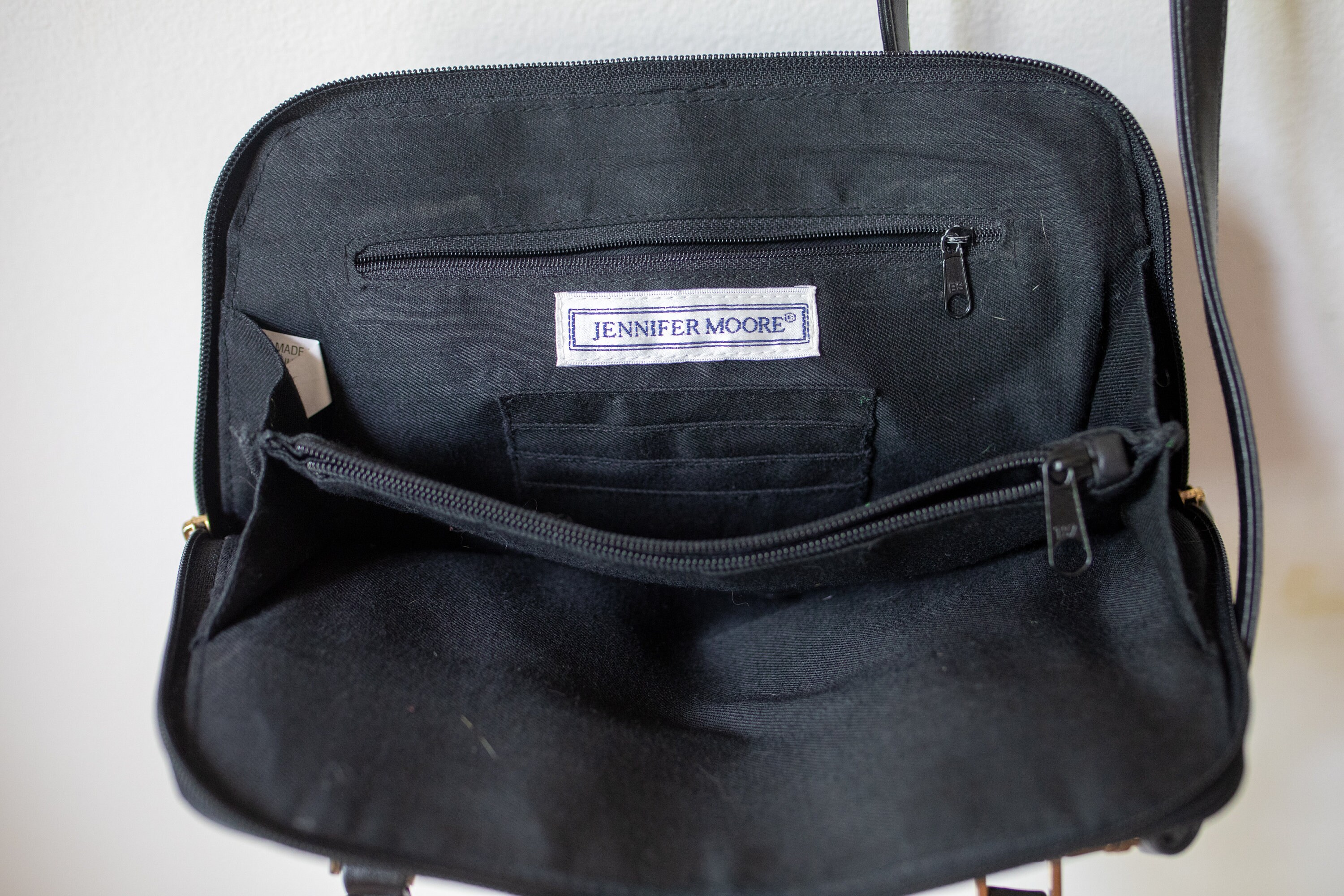 Jennifer Moore Black and Gold Purse With Crossover Latch Strap - Etsy