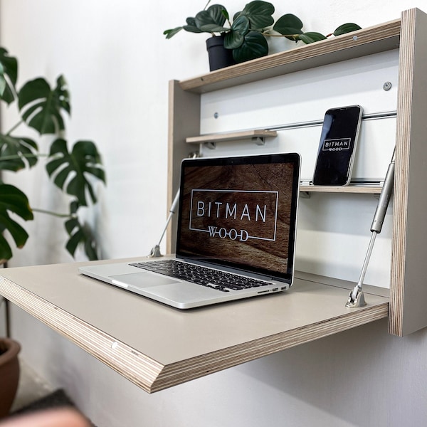 Folding Wall Desk - Etsy