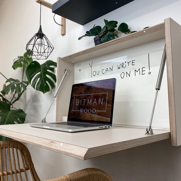 Hidden Floating Desk - Etsy