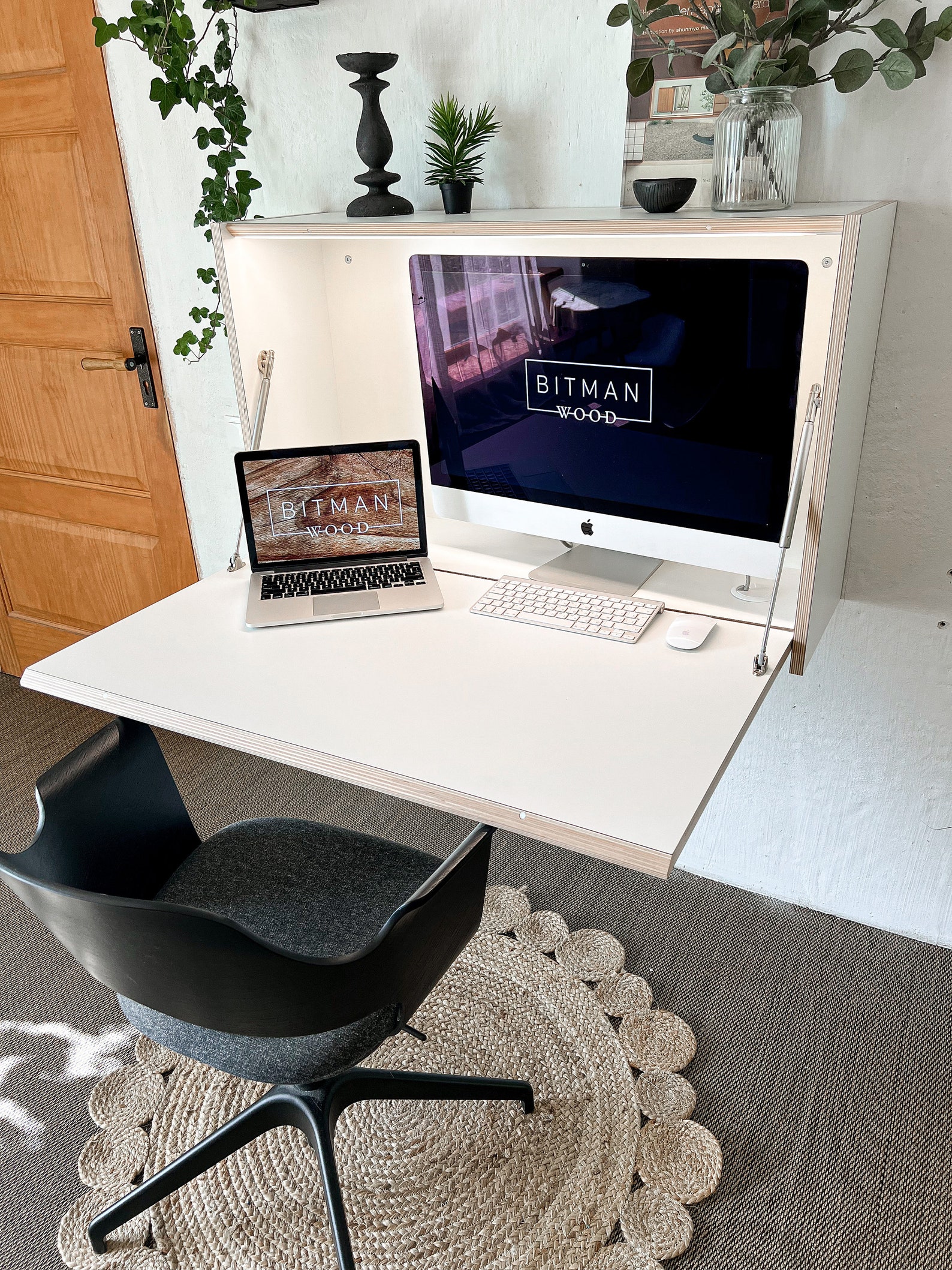 Large Office Desk Floating Desk Home Office Work Space Modern - Etsy