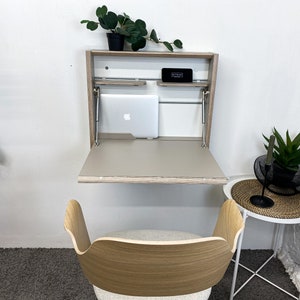 Small Folding Desk• Desk Organizer Wall Mounted Home Office Drop Down ...