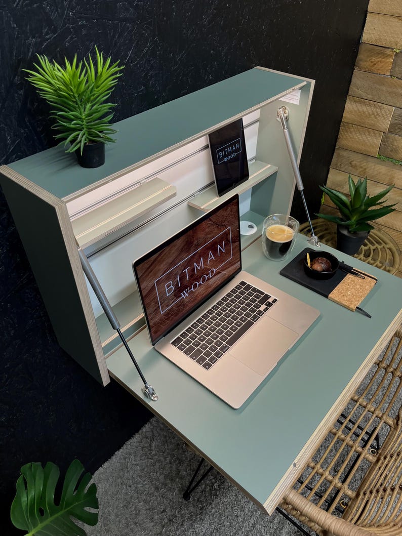 Original Desk• Folding Desk Fold Down Wall Mounted Home Office Desk ...