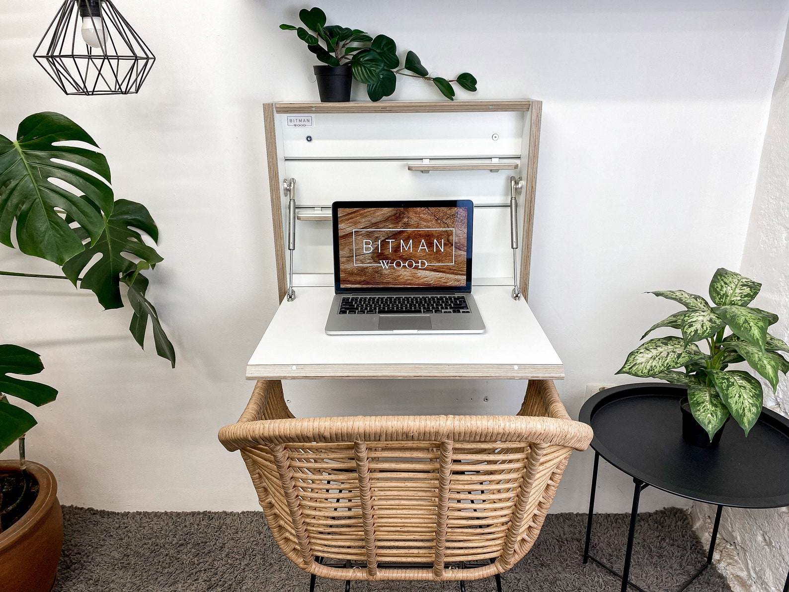 Small Folding Desk Drop Down Desk Space Saving Desk Office - Etsy